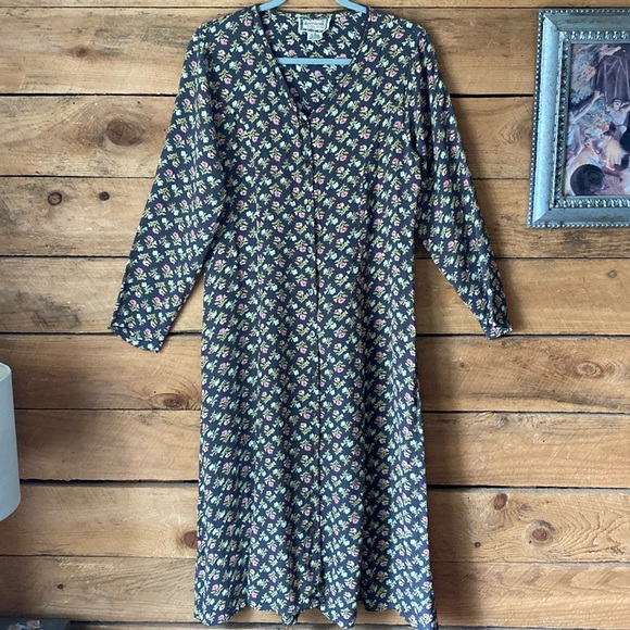 April Cornell | Dresses | Vintage April Cornell Maxi Dress Floral ...